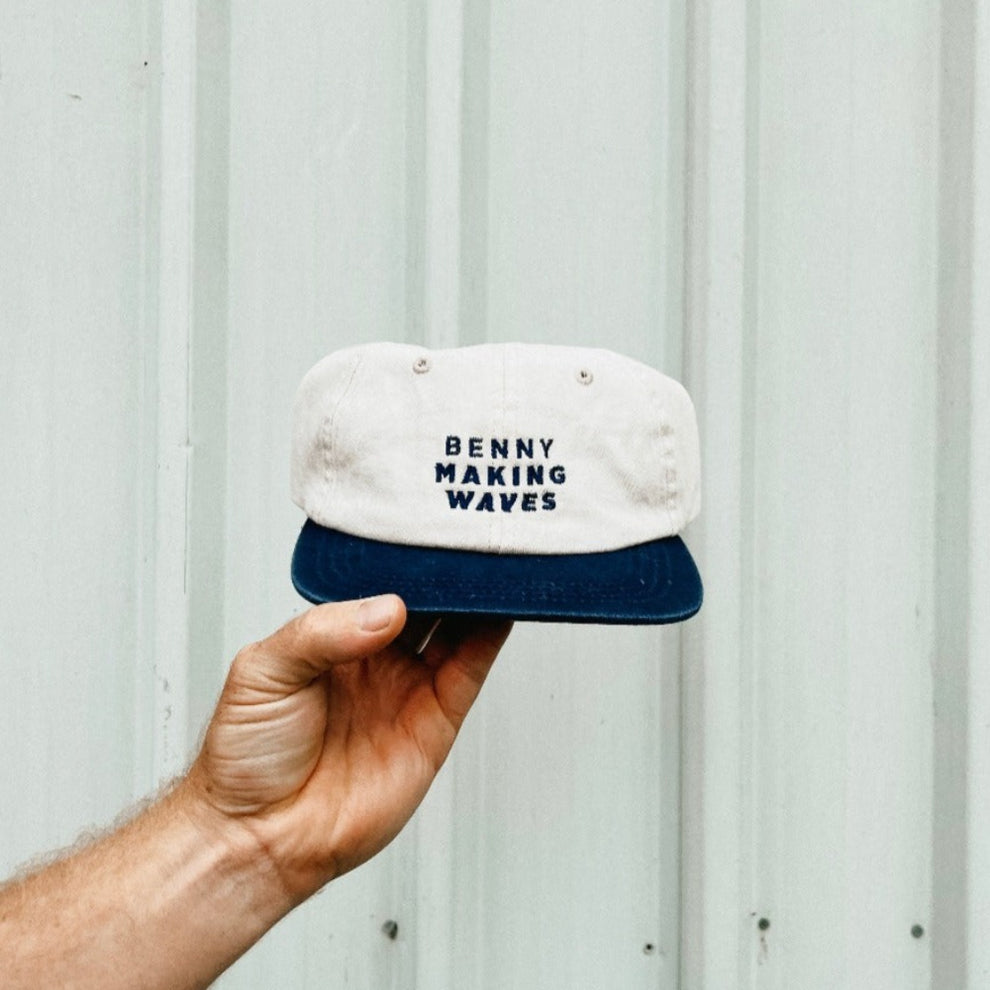 Making Waves Cap - Natural/Marine – Benny Supply Co